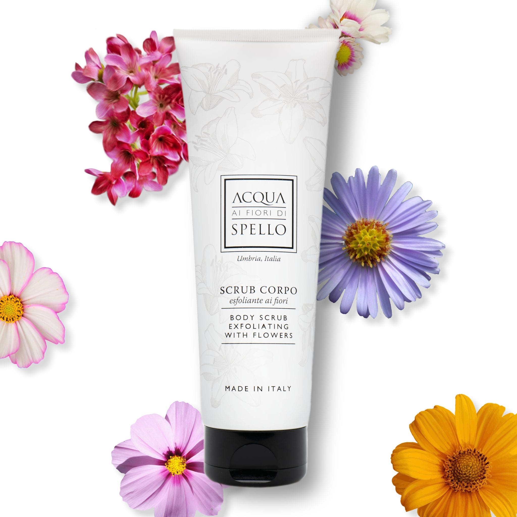 Exfoliating Body Scrub with Flowers | Acqua ai Fiori di Spello